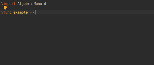 Editor features of Arend plugin - Arend Theorem Prover